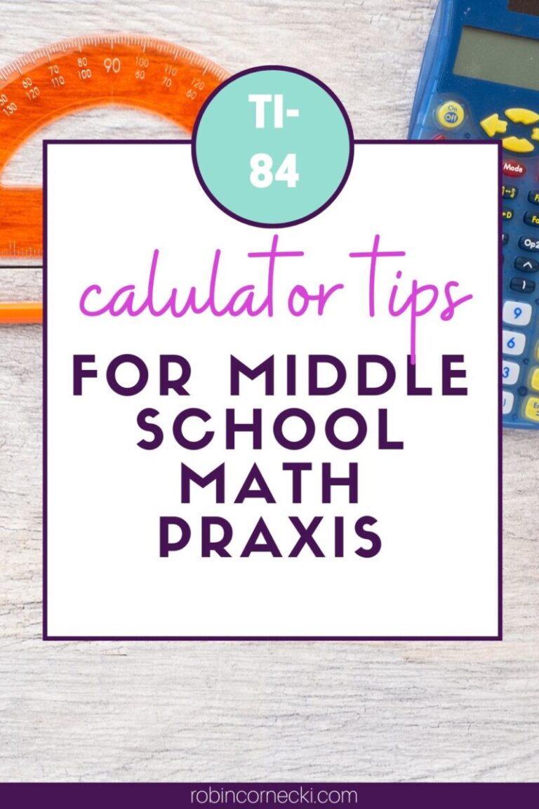 How to Use the TI-84 Calculator on the Middle School Math Praxis Test ...